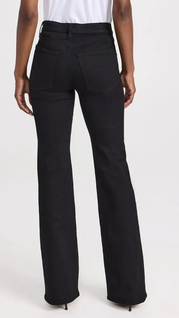 NILI LOTAN Celia Boot-cut Jeans - Distressed Black
