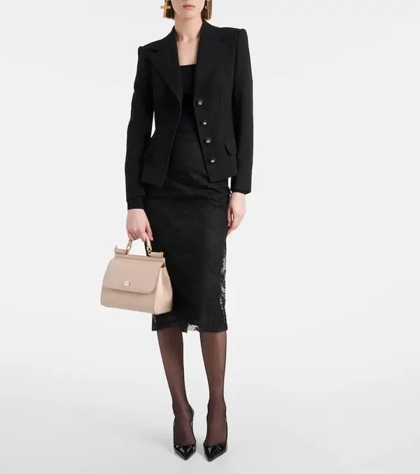 Dolce & Gabbana Sicily Leather Shoulder Bag