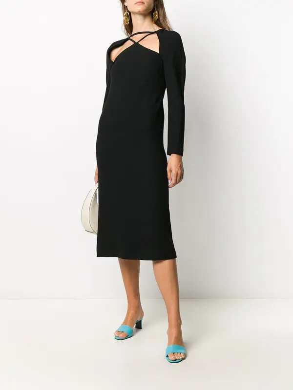 REJINA PYO Cut-out Crepe Midi Dress