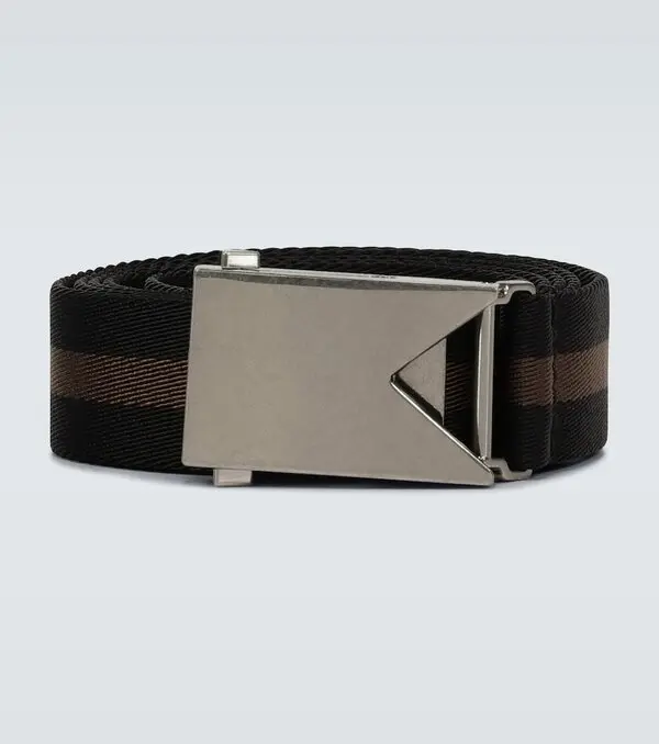 Bottega Veneta Striped Belt Bottega Veneta CHEVRON STRIPED SLIDE BUCKLE BELT. One Size  main image 3