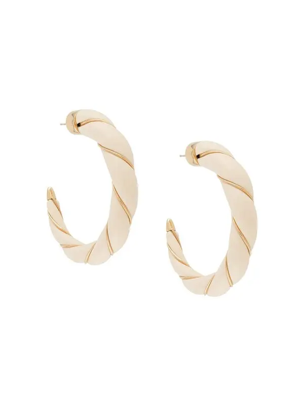 AURÉLIE BIDERMANN Diana Hoop Earrings - Neutrals