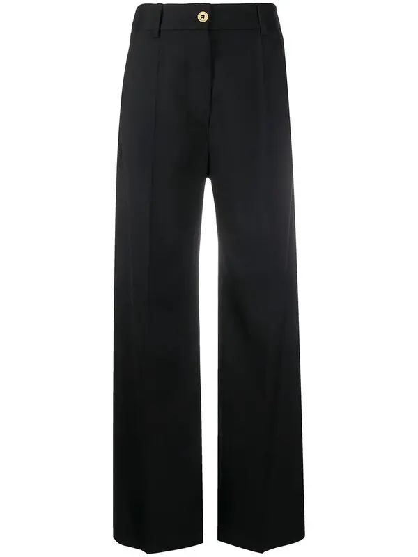 PATOU Iconic Virgin Wool Trousers - Black