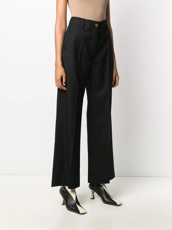 PATOU Iconic Virgin Wool Trousers - Black