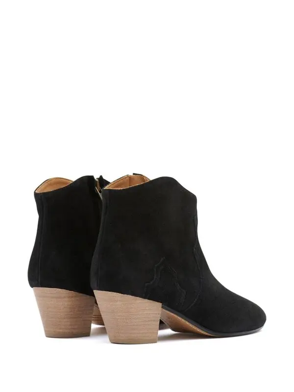 Isabel Marant Étoile Dicker Suede Boots - Black