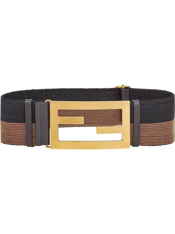Fendi Elastic Baguette Buckle Belt