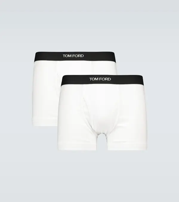 TOM FORD Stretch-cotton Boxer Briefs - White