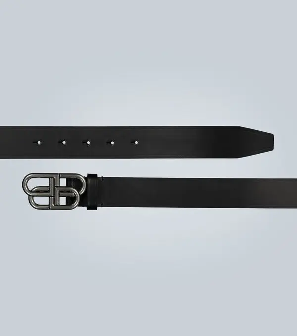 Balenciaga Bb Large Leather Belt