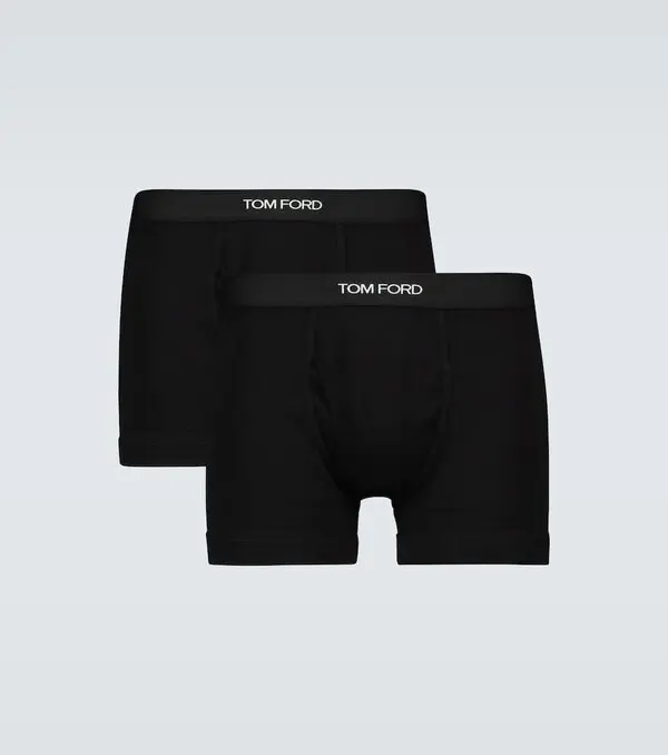 TOM FORD Stretch-cotton Boxer Briefs - Black