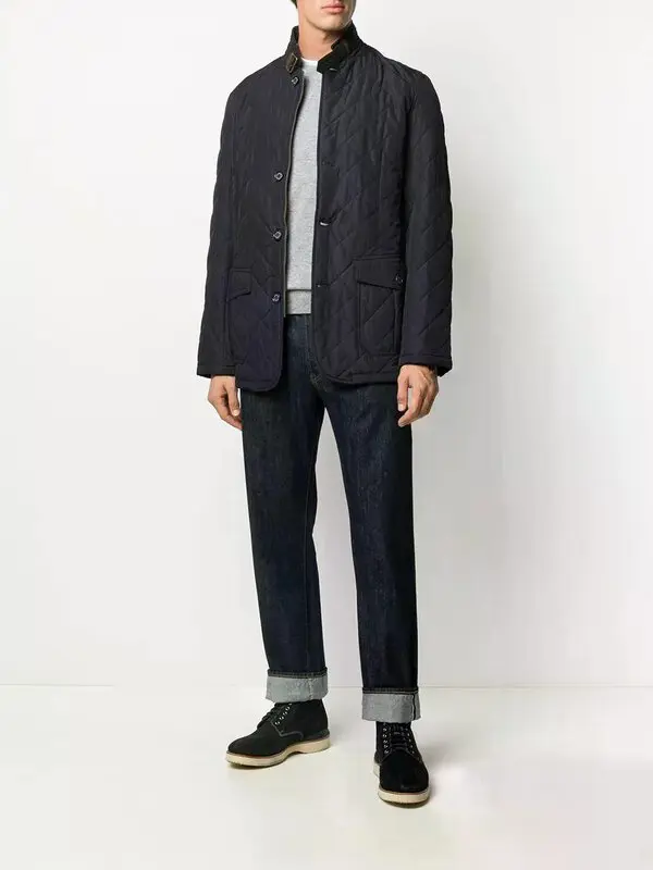 Barbour Lutz Quilted Jacket - Blue