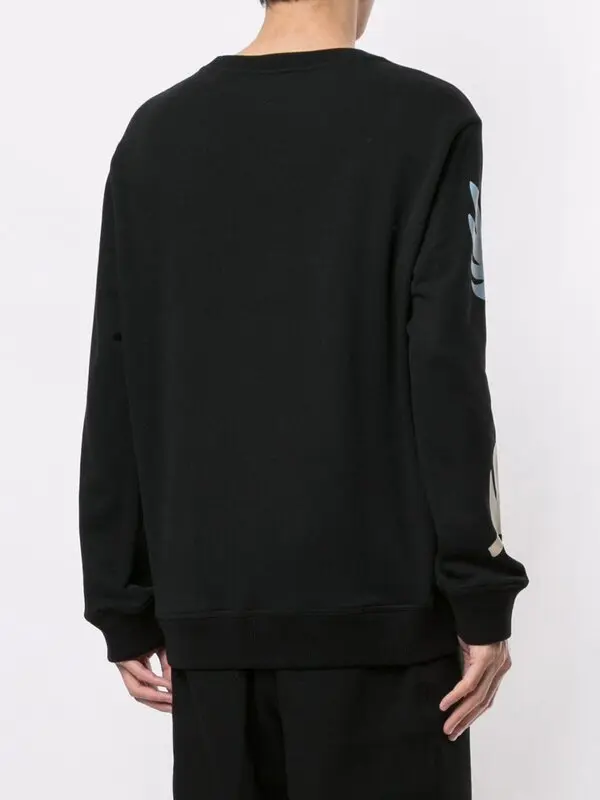 PORTS V Leaf Print Jumper