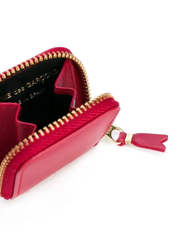 Comme Des Garçons Colour Plain Coin Purse - Red