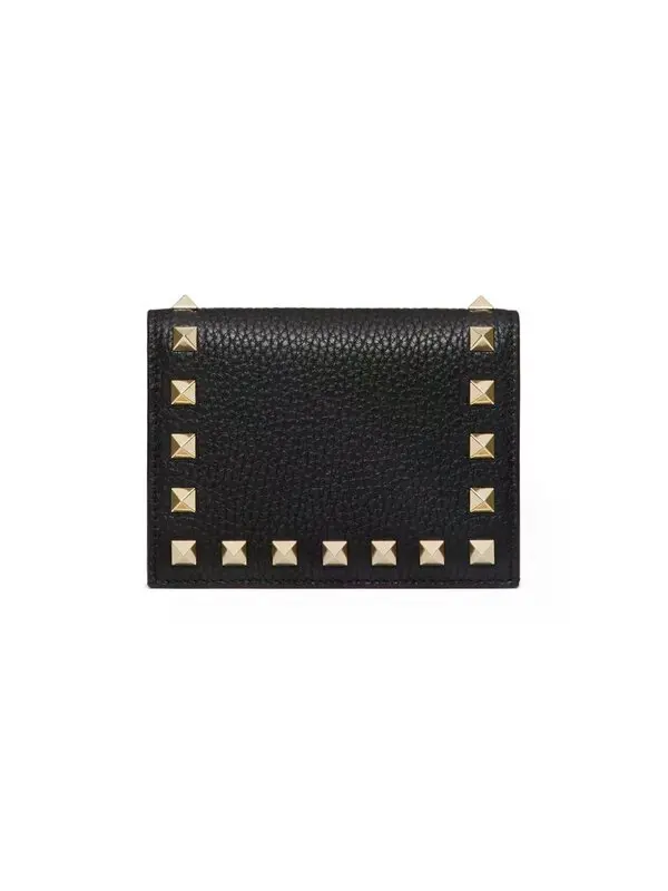 Valentino Garavani Small Rockstud Wallet - Black