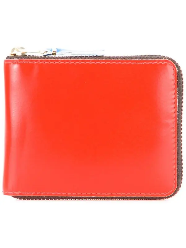 Comme Des Garçons Colour Block Zipped Wallet - Yellow
