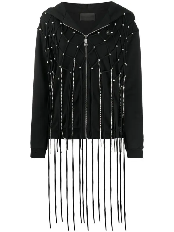 Philipp Plein Fringe Jacket - Black