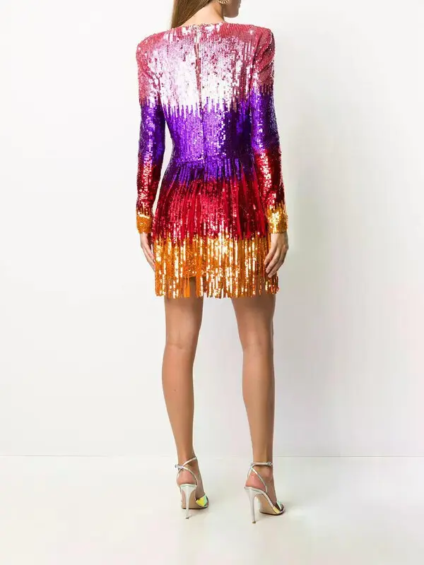 Philipp Plein Colour-block Mini Dress - Pink