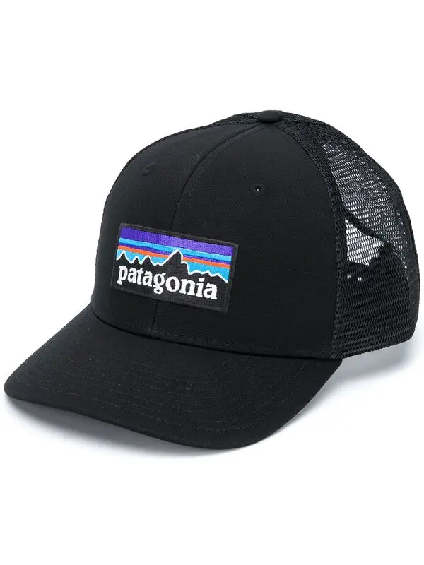 Patagonia P-6 Logo Trucker Hat - Black