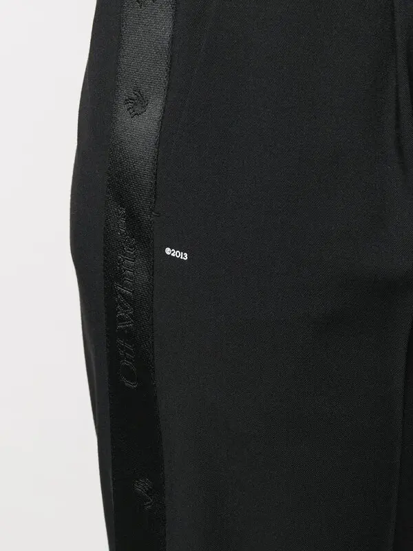 Off-White Logo-panel Straight Trousers