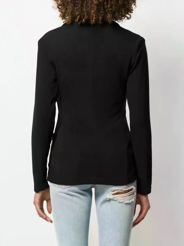 Majestic Filatures Americana Ribbed Blazer - Black