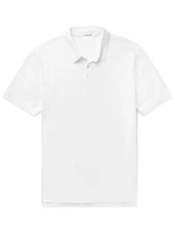 JAMES PERSE Supima Cotton-jersey Polo Shirt