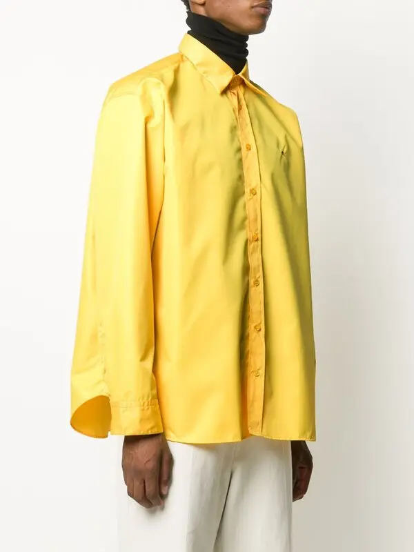 Raf Simons Embroidered Logo Buttoned Shirt