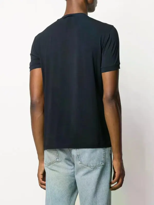 Giorgio Armani Crewneck Signature T-shirt - Black