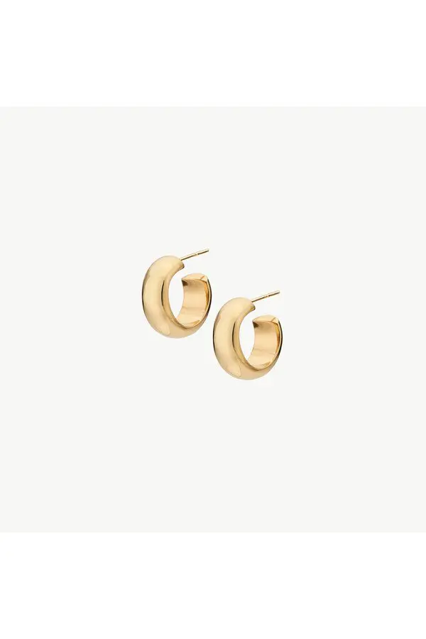 SOKO Mini Bold Hoop Earrings - Gold