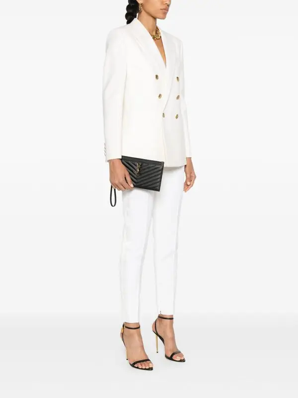 Saint Laurent Cassandre Matelassé Clutch - Black