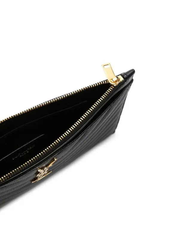 Saint Laurent Cassandre Matelassé Clutch - Black