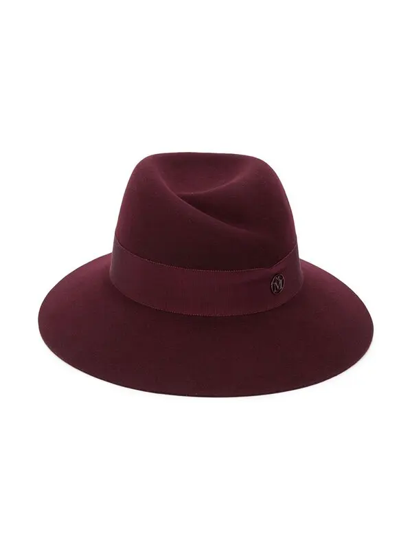 MAISON MICHEL Virginie Fedora Hat - Red
