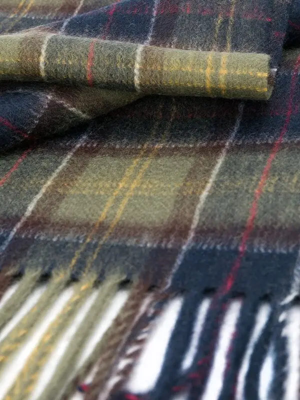 Barbour Tartan Scarf And Gloves Set