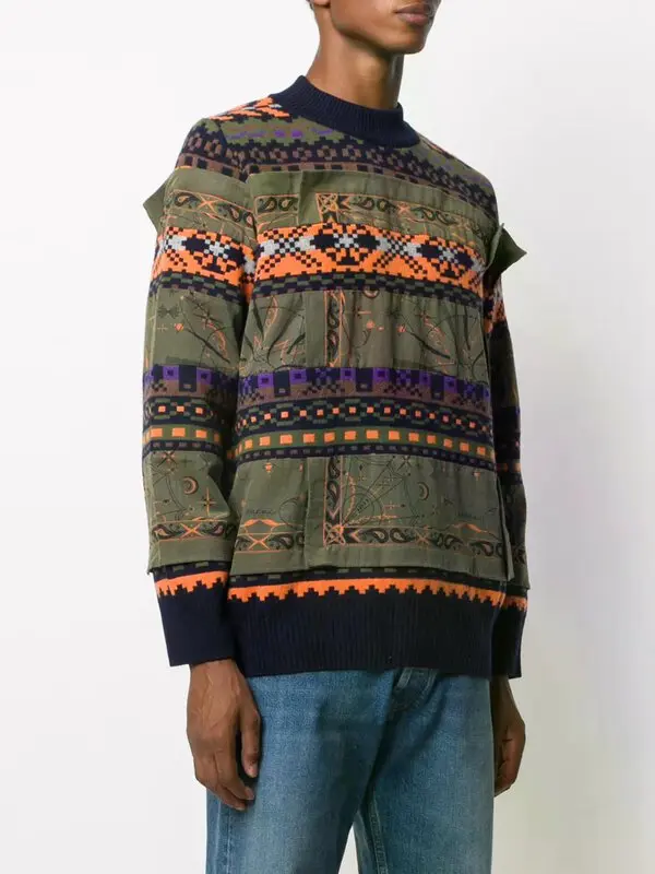 Sacai Patterned Jumper