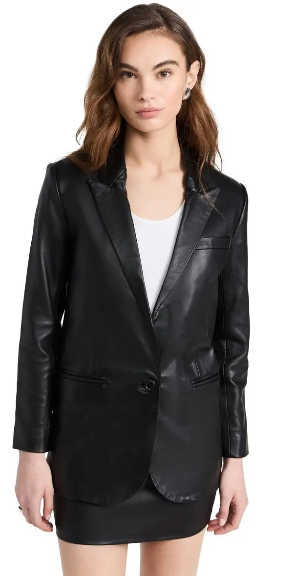 Sprwmn Leather Blazer