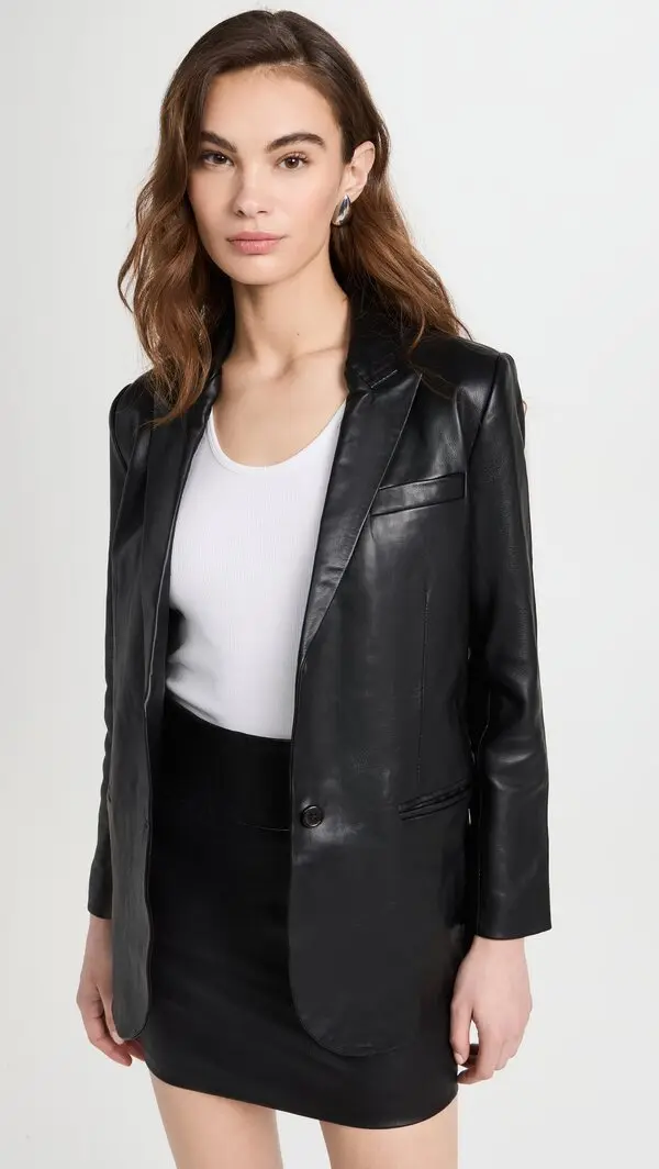 Sprwmn Leather Blazer