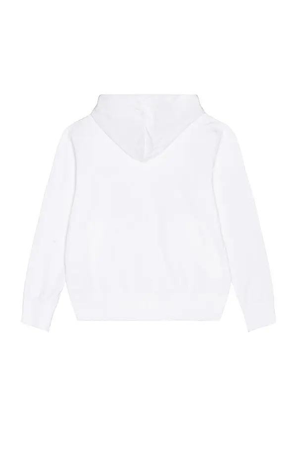 Play Comme Des Garcon Zip-up Sweatshirt - White