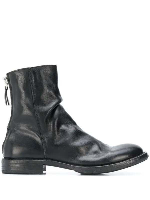 Moma Wrinkled Ankle Boots