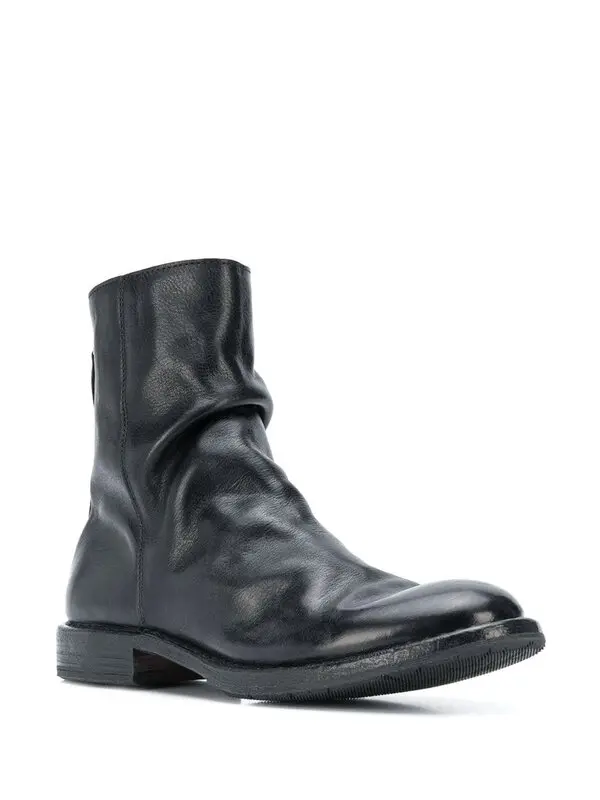 Moma Wrinkled Ankle Boots