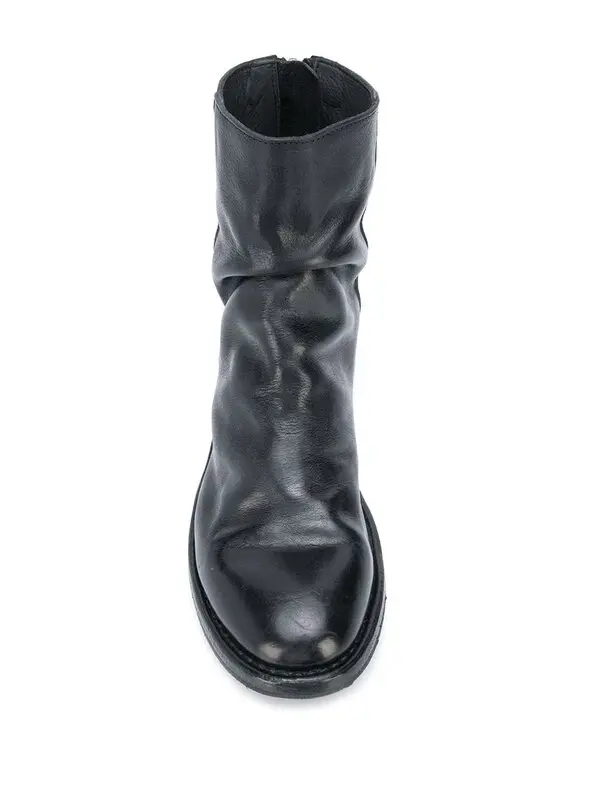 Moma Wrinkled Ankle Boots