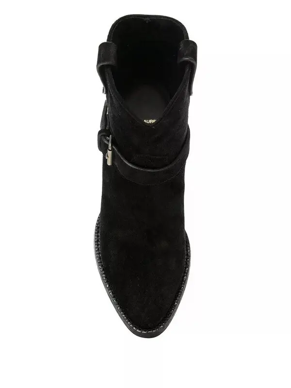 Saint Laurent West Buckled Boots