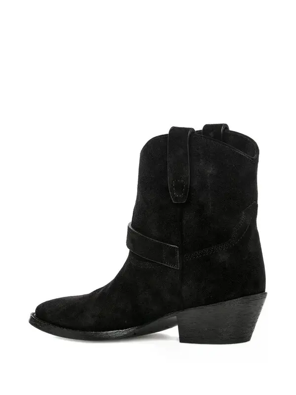 Saint Laurent West Buckled Boots
