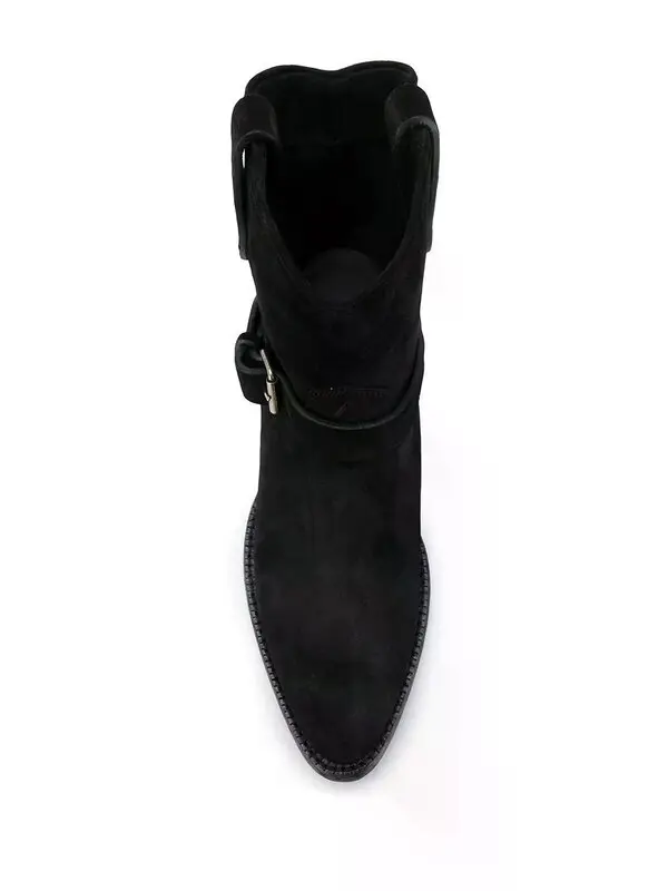 Saint Laurent West Buckled Boots