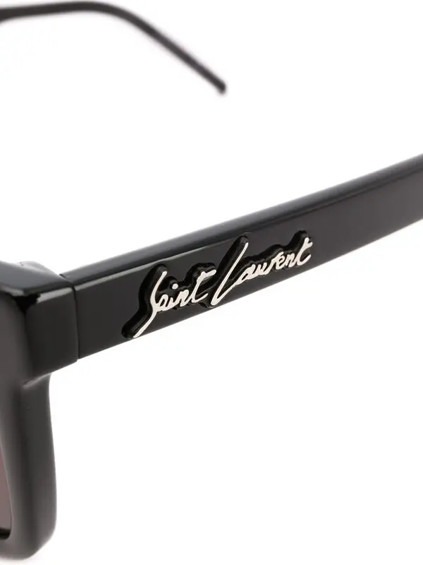 Saint Laurent Square Frame Sunglasses - Black