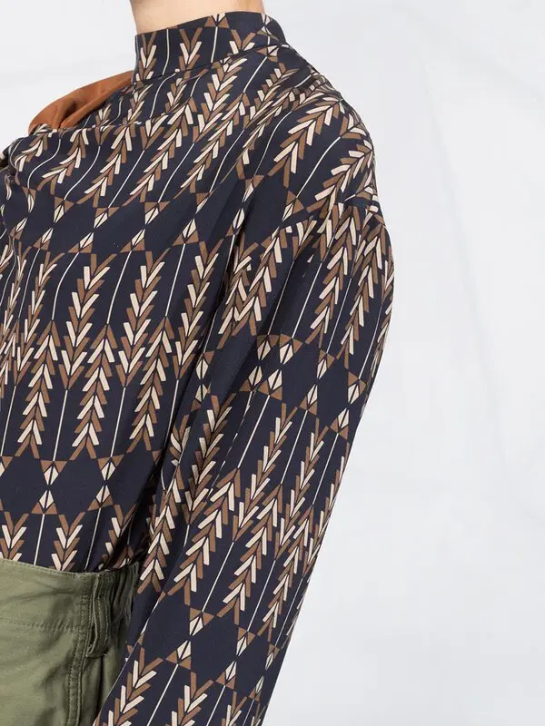 Stella McCartney Zadie Knotted High Neck Blouse