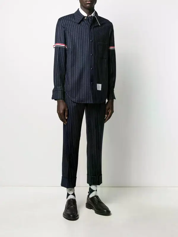 Thom Browne Pinstripe Flannel Trousers