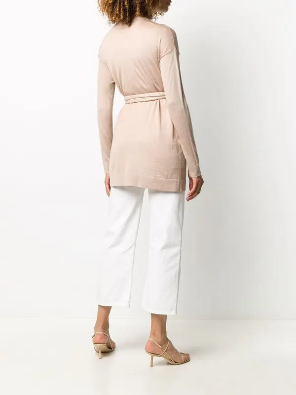 Fabiana Filippi Silk Waist-tied Cardigan