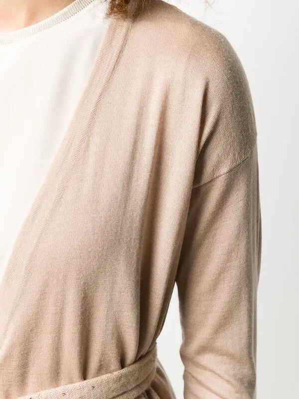 Fabiana Filippi Silk Waist-tied Cardigan