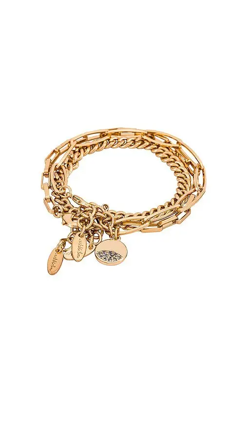 Ettika Metallic Chain Bracelet Set