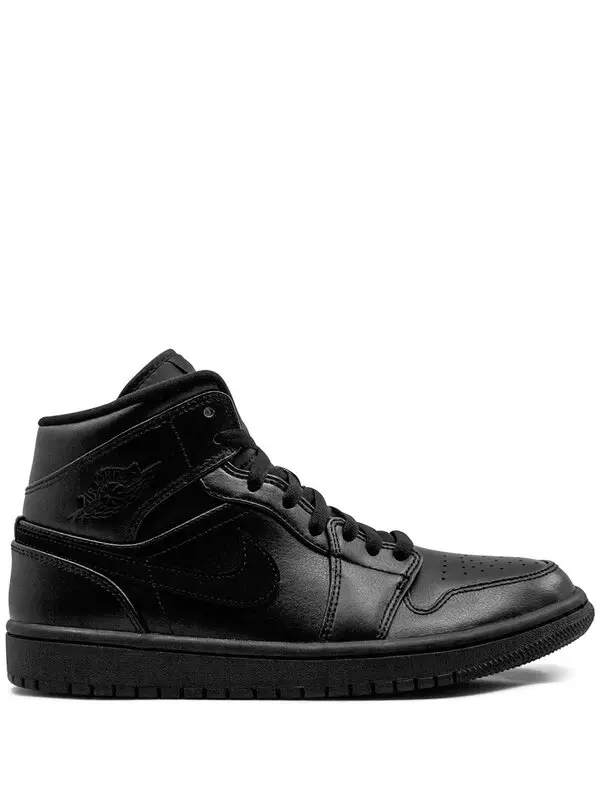 JORDAN 1 Mid Triple Sneakers - Black