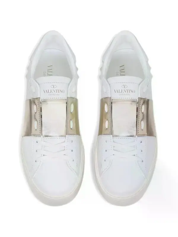 Valentino Garavani Open Low-top Leather Sneakers