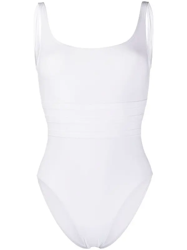 ERES Stitched Panel One Piece Swimsuit - White