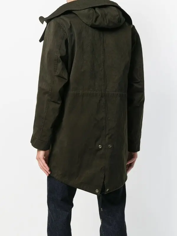 TEN C Hooded Coat - Green